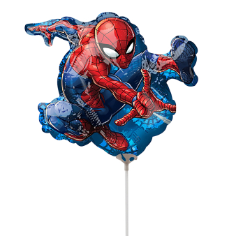 Mini Shape Spider-Man Foil Balloon A30 airfilled 17 cm x 25 cm ...