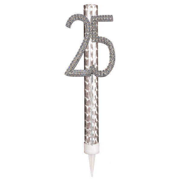 Fountain Milestone 25 incl. cake topper (with rhinestones) : Riethmueller