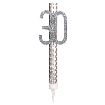 Fountain Milestone 30 incl. cake topper (with rhinestones) : Riethmueller